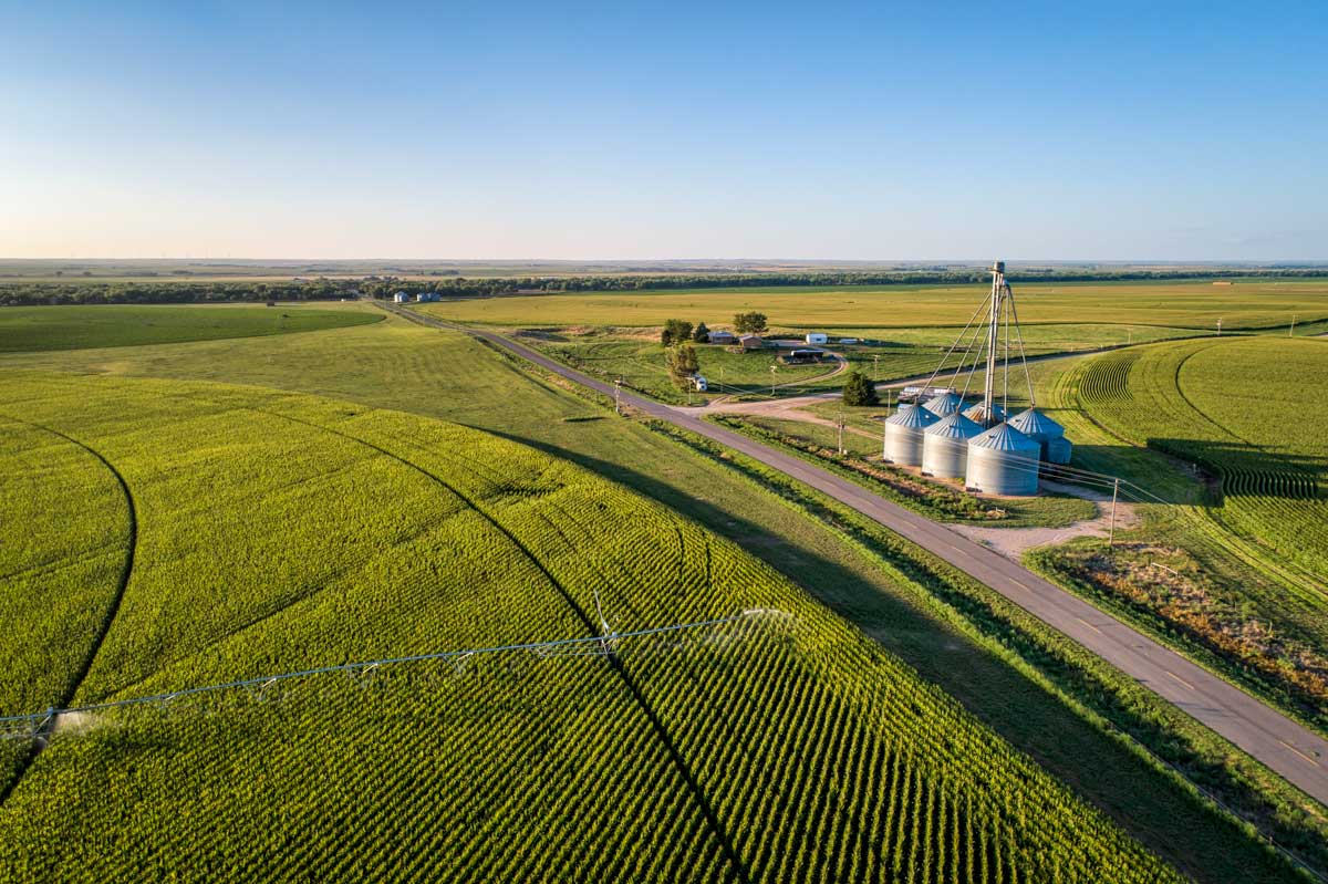 Why do farms choose steel silos to store grain?