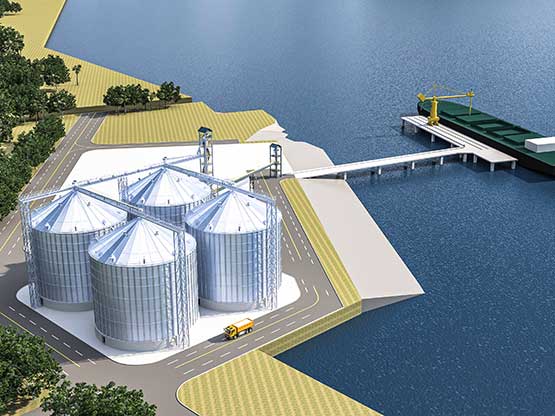 the Philippines 4x10,000T Corn Silos Project